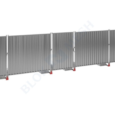 Blockade™ On-Ground Steel Pedestrian Door - 2m | Blok ‘N’ Mesh