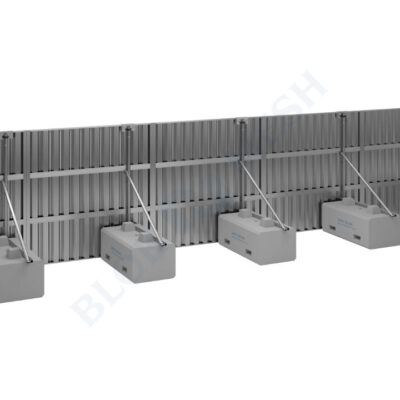 2.4m Steel Hoarding System for Secure Sites - Blok 'N' Mesh