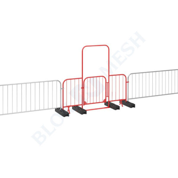 Walkthrough Crossing Point Crowd Barrier with Gate - Fixed Leg | Blok ...