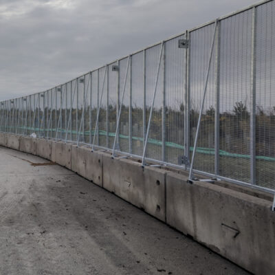 POLMIL® Modular TVCB Security Fence - 3m | Blok ‘N’ Mesh