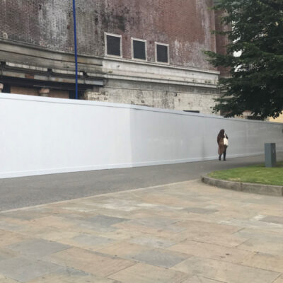 Go-Hoard™ PVC On-Ground Hoarding System - 2.4m | Blok ‘N’ Mesh