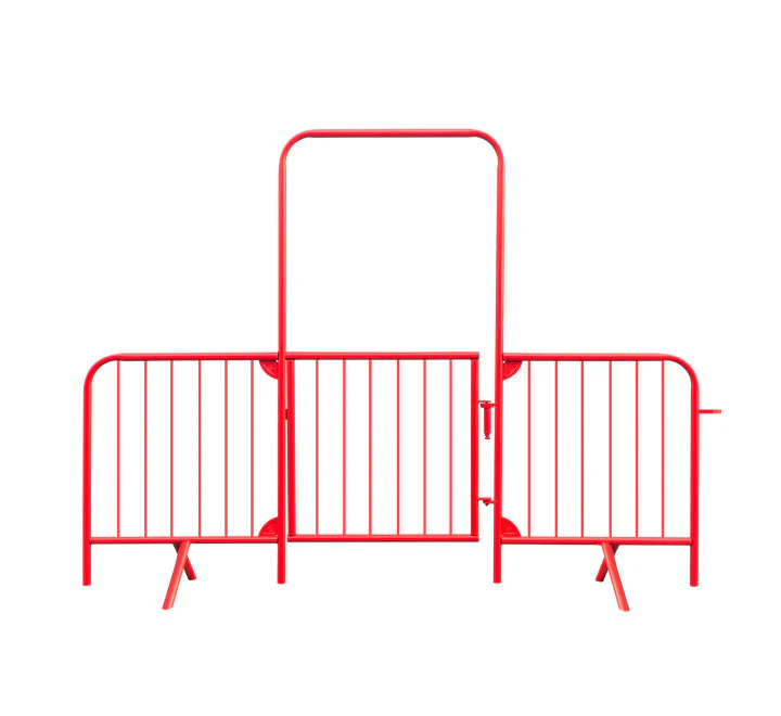 Walkthrough Crossing Point Crowd Barrier with Gate - Fixed Leg | Blok ...